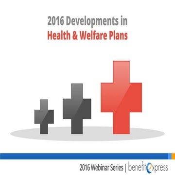 2016 Developments in Health and Welfare Plans | PPTX | Health Insurance ...