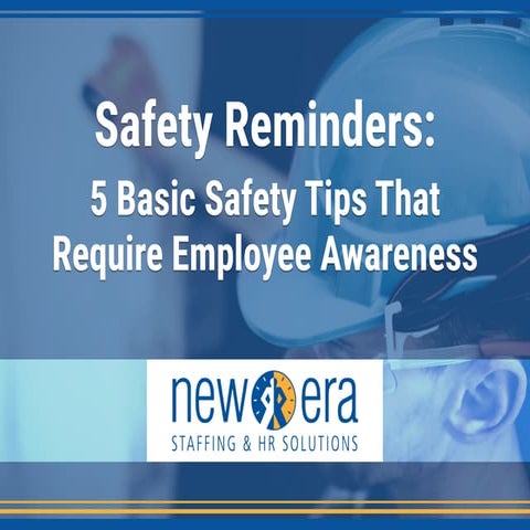 Safety Reminders: 5 Basic Safety Tips That Require Employee Awareness | PDF