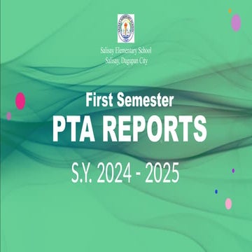 new-FINAL-PTA-REPORT. parents teacher pptx | PPT