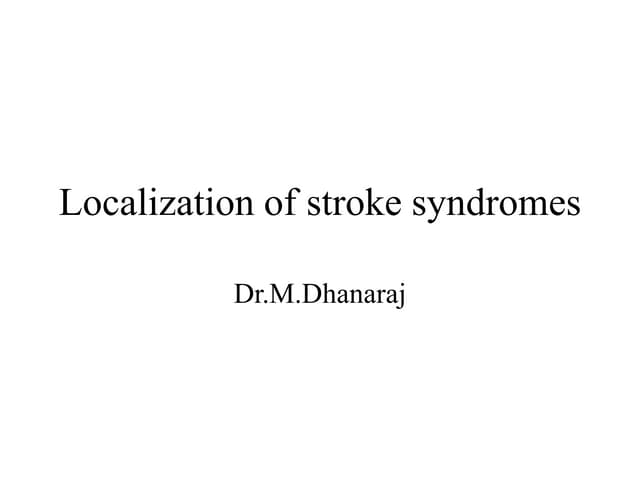 Anterior cerebral circulation | PPTX