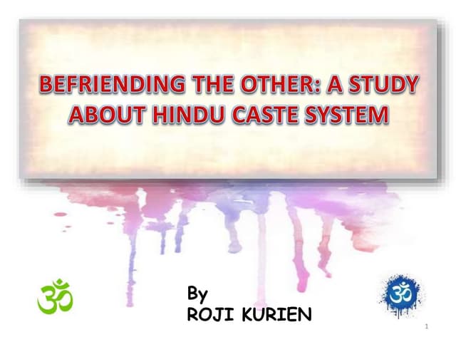 The caste system of india | PPTX