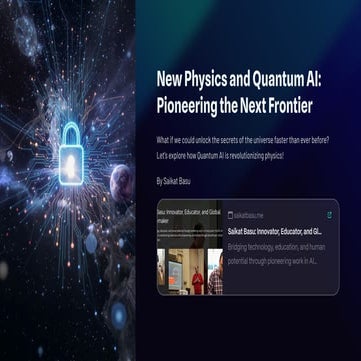 New Physics and Quantum AI: Pioneering the Next Frontier | PDF