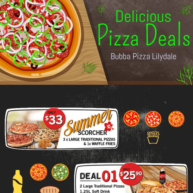 Delicious Pizza Deals at Bubba Pizza Lilydale | PDF