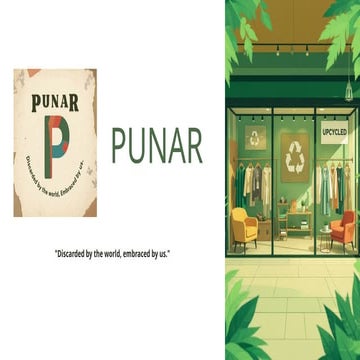 Punar the ReBirth A business ideas for future sustainability | PPTX