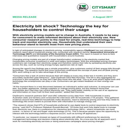 Electricity bill shock? | PDF