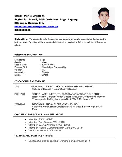 My Resume (TIN) | DOC