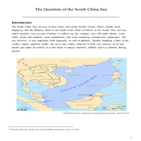 THE QUESTION OF SOUTH CHINS SEA | PDF