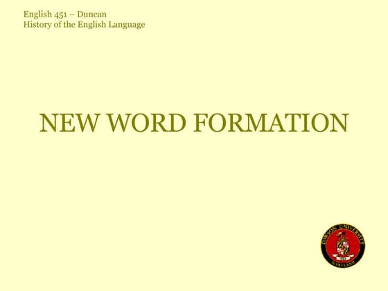Word formation | PPT