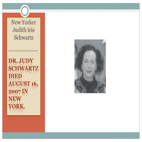 New Yorker Judy Schwartz 2007 | PPT | Music | Entertainment