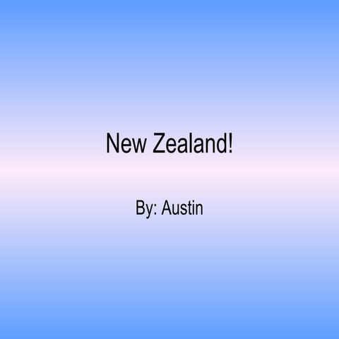 New Zealand! Powerpoint | PPT