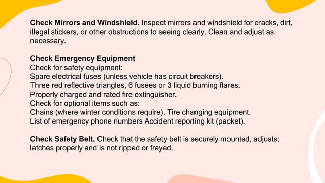 Preventative Maintenance (PMCS) of HMMWV | PPTX