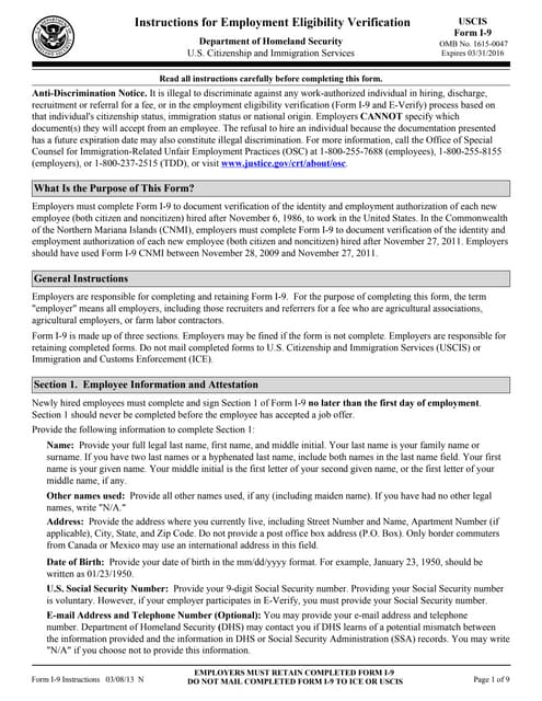 Form i 9-2010 | PDF