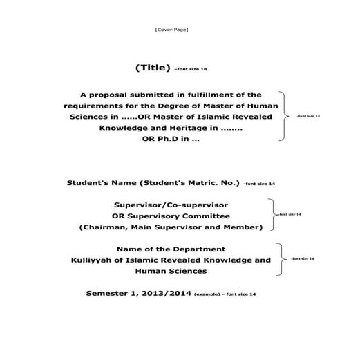 Phd Thesis Proposal Template
