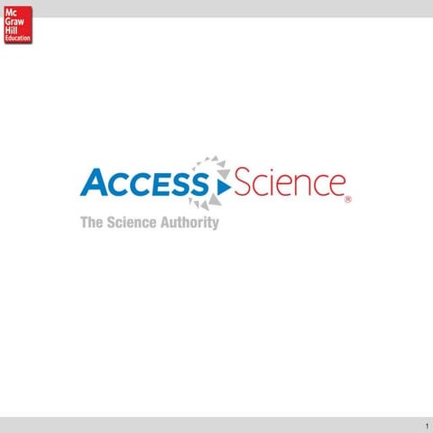 McGraw-Hill access science 매뉴얼 | PPT