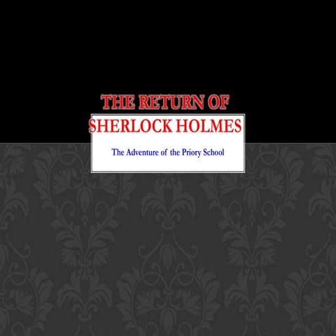 Sherlock Holmes Project | PPT