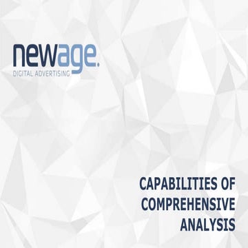 Capabilities of 'Comprehensive Analysis' of digital ad campaigns | PPT