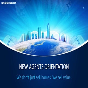 New Agents Orientation - LJS Realty and Brokerage | PPTX
