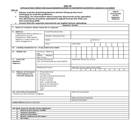 New anf application | DOCX