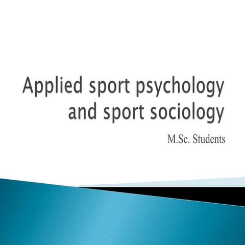Unit 17 Psychology In Sport | PPTX