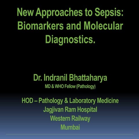 New Approaches To Sepsis Biomarkers And Molecular Diagnostics 1 Pptx