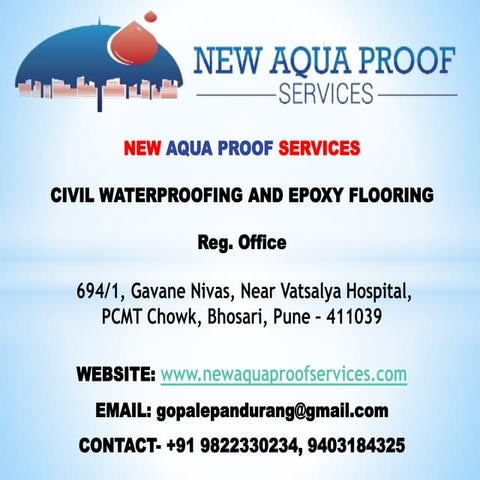 Company profile New Aqua Proof Solution | PPTX | First Aid | Injuries