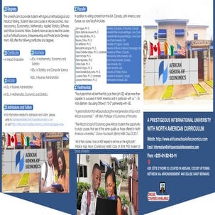 ASE Côte d'Ivoire Brochure | PDF