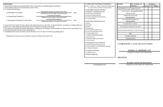School Form 2 (SF2) Daily Attendance Report of Learners jhea.pdf