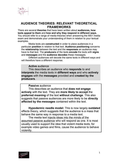 Stuart Hall's Reception theory | PPTX