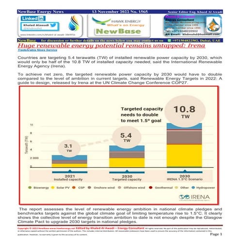 Newbase 13 November 2022 Energy News Issue 1565 By Khaled Al Awadipdf 