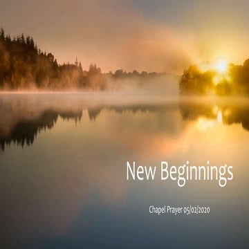 New beginnings | PPT