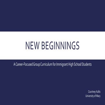 New Beginnings Small Group | PPTX