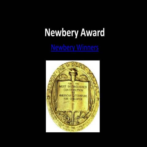 Newbery award | PPTX