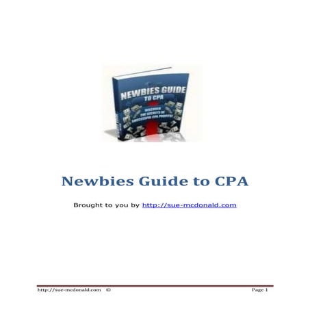 Newbies guide to cpa | PDF