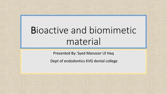 Bioglass-A Miracle Material | PDF | Oral care | Personal Care