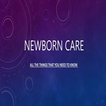 Newborn care | PPT