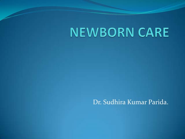Essential Newborn Care | PPTX