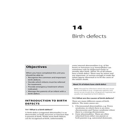 Newborn Care: Birth defects | PDF