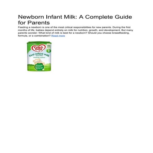 Newborn Infant Milk_ A Complete Guide for Parents.docx