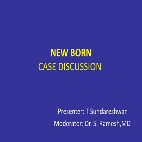 An interesting case report of Newborn jaundice | PPT