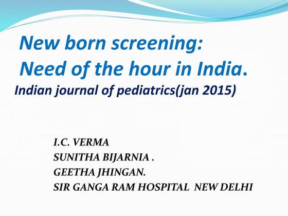 Newborn screening | PPT