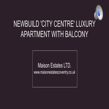 NEWBUILD 'CITY CENTRE' LUXURY APARTMENT WITH BALCONY | PPTX ...