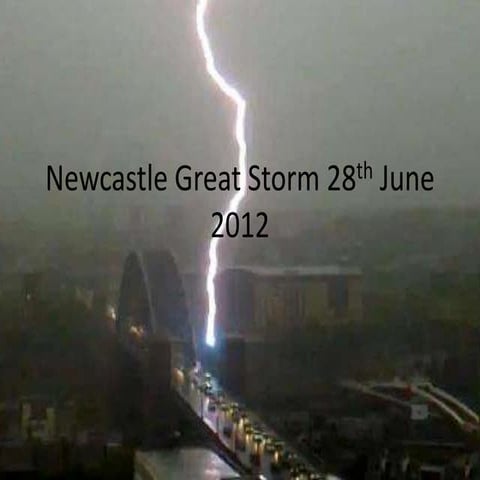 Newcastle great storm 28th june 2012 | PPTX