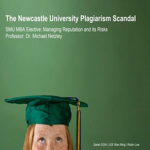 The Newcastle University Plagiarism Scandal | PPT