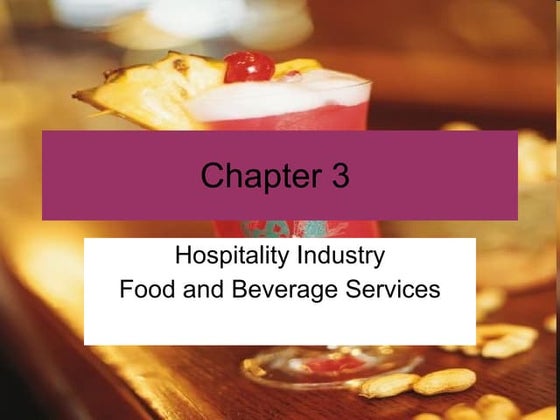 Food and beverages service outlet. | PPT