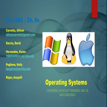 Comparing windows vs mac vs linux | PPTX