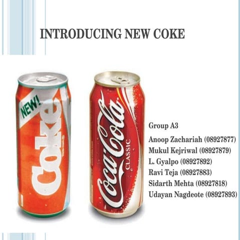 Coke_Case_Assignment | PPT | Food & Drink