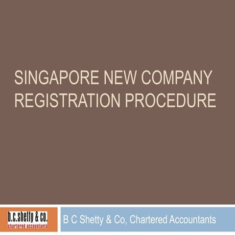 New company registration in singapore | PPTX