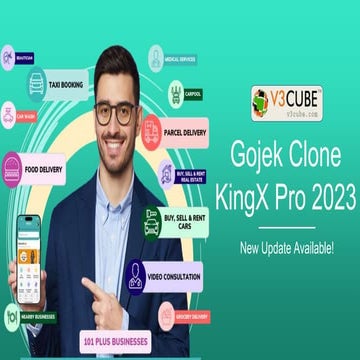 New Components Available - Gojek Clone KingX Pro 2023 | PPTX | Technology & Computing