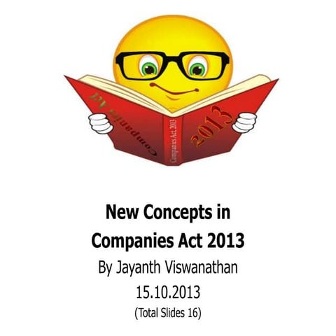 Companies Act, 2013 | PPTX