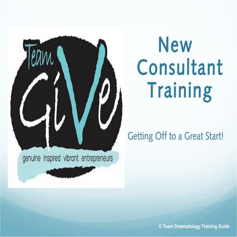 New consultant training presentation | PPT